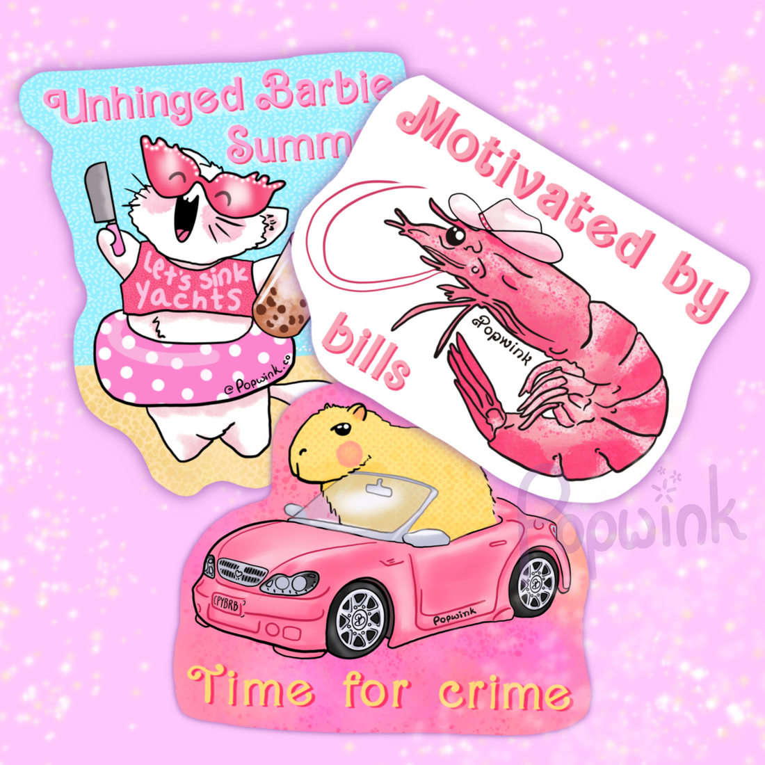 Unhinged Barbie Sticker Pack – Popwink